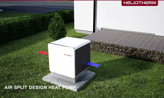 Air Heat Pump In Split Design: Quietest Outdoor Air Evaporator & 360 ...